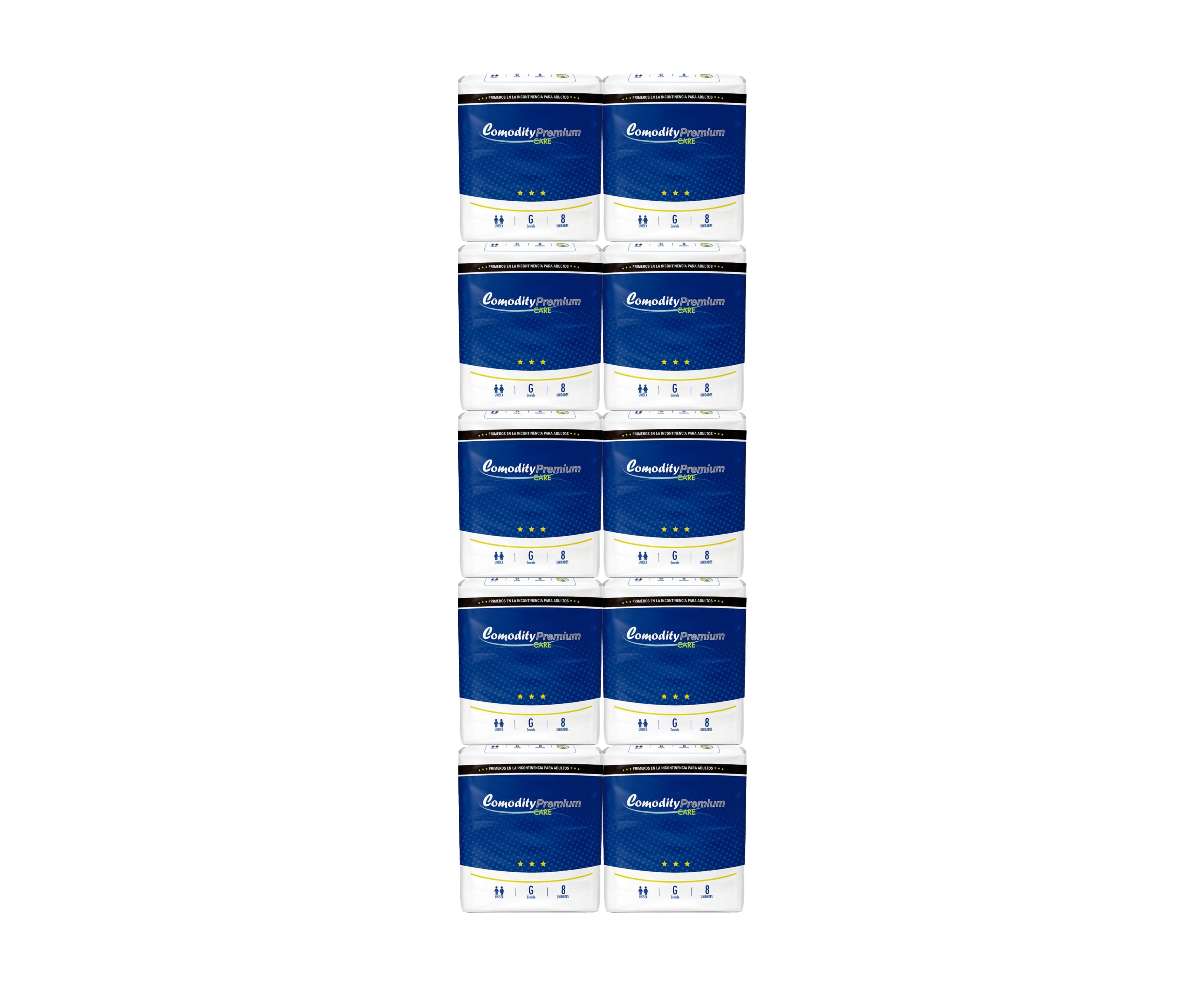Pañal Comodity Premium Adulto Talla G x8 uds, Manga x10 Paq ...