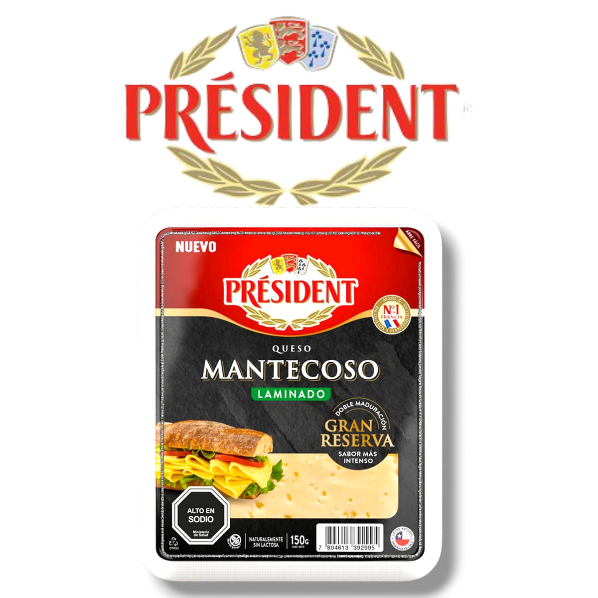 MANTECOSO LAMINADO PRESIDENT 150GR | Sabor Mediterráneo