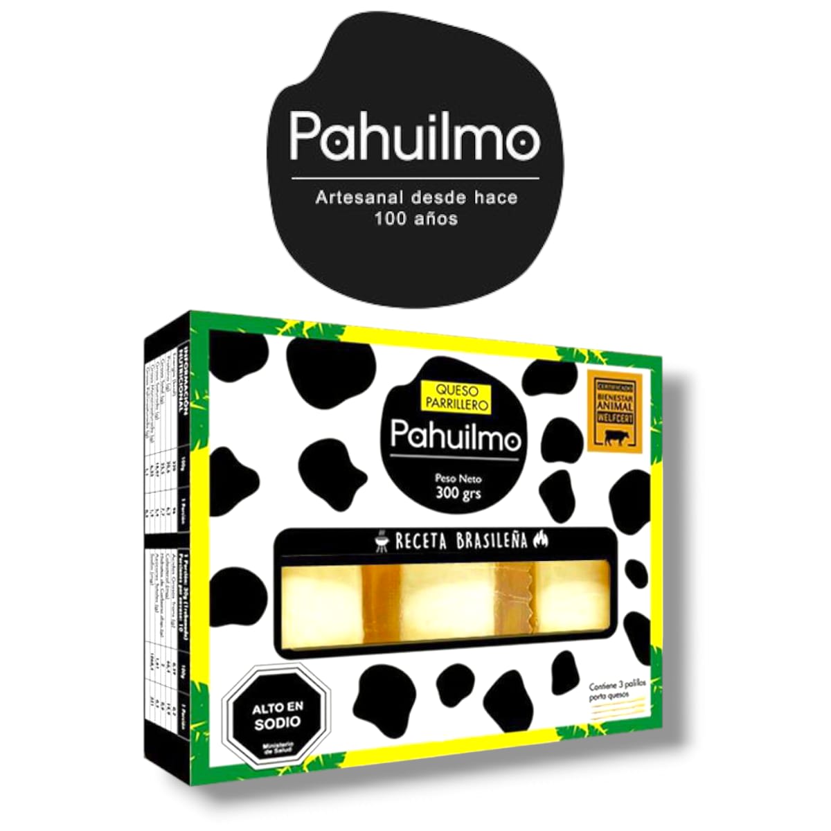 TABLA QUESO PARRILLERO 300 GR PAHUILMO | Sabor Mediterráneo