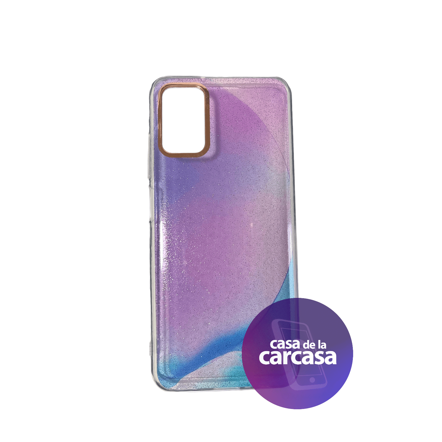 Carcasa Tornasol Brillo Morado A03s | Casa de la Carcasa
