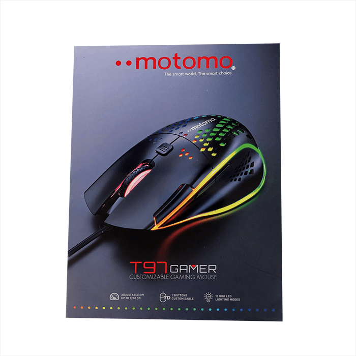 Mouse Gamer Motomo T97 Rosa | Casa de la Carcasa