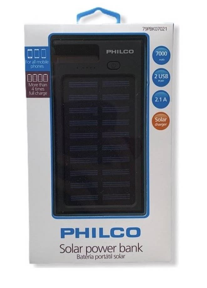 Philco Power Bank 7000 Mah Solar | Casa de la Carcasa