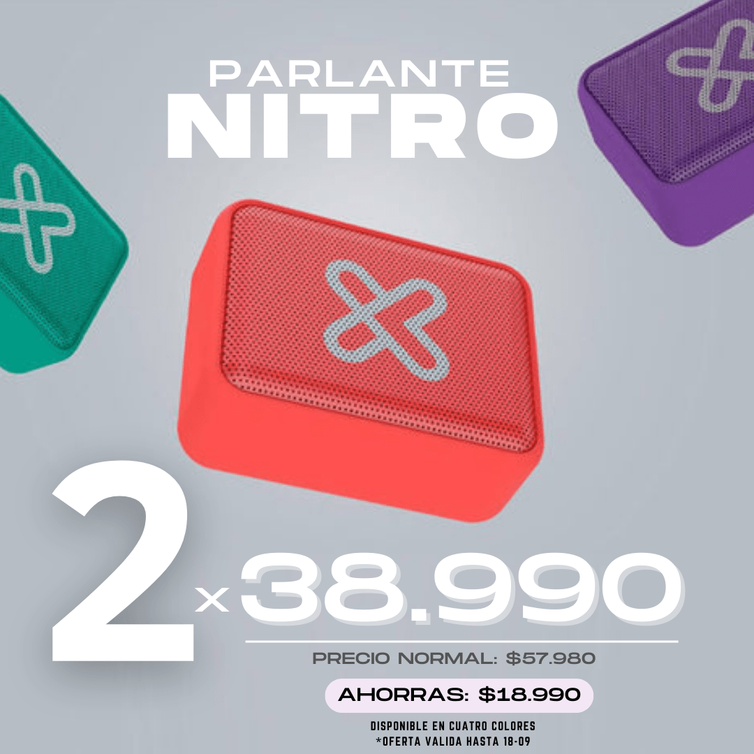 Promoción Parlante Nitro CORAL-CORAL | Casa de la Carcasa