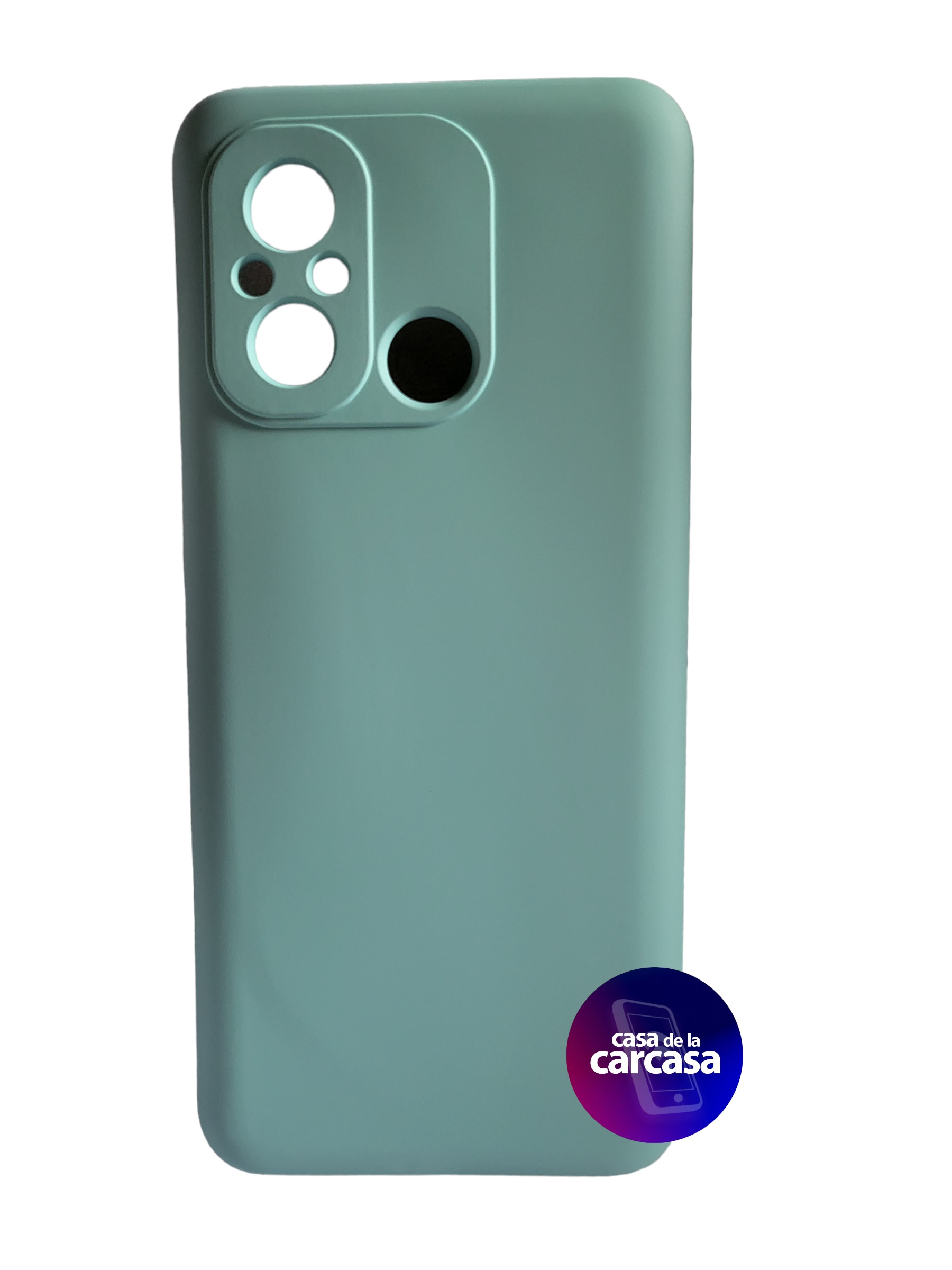 CARCASA REDMI 12C SILICONA CELESTE | Casa de la Carcasa
