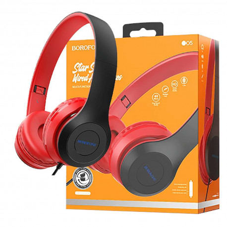 Audifono Borofone BO5 Color Rojo | MELITRONICS Zona Gamer