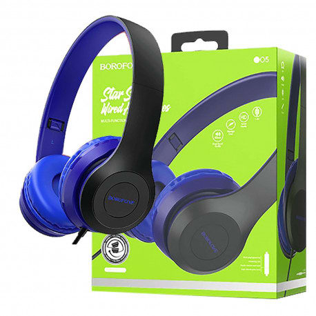 Audifono Borofone BO5 Color Azul | MELITRONICS Zona Gamer