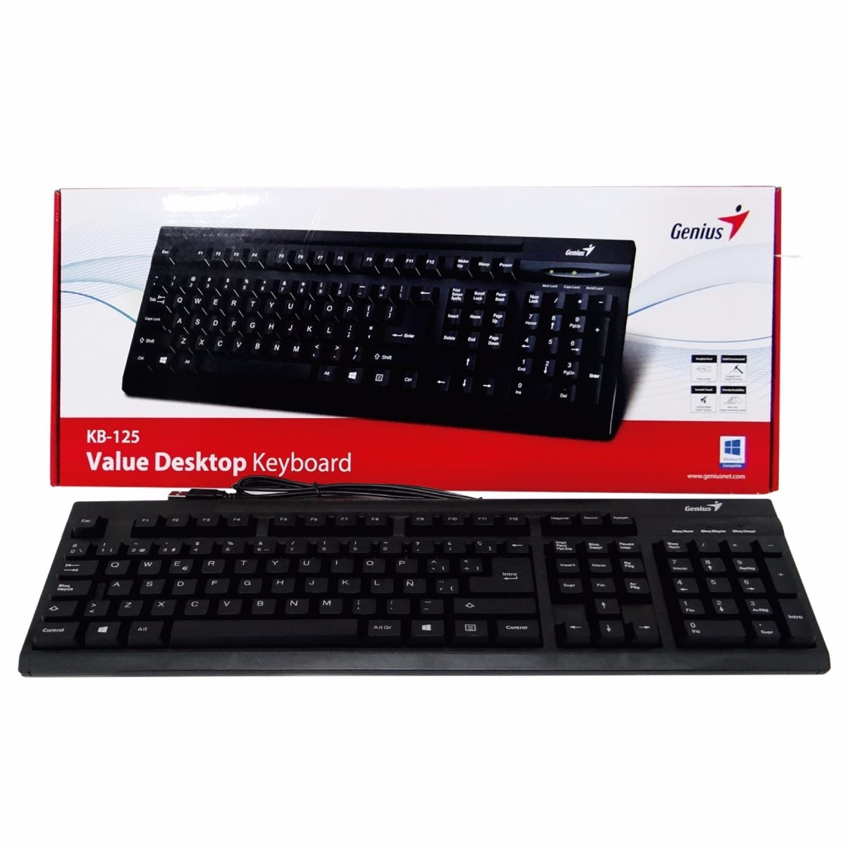 TECLADO GENIUS USB KB-125 | MELITRONICS