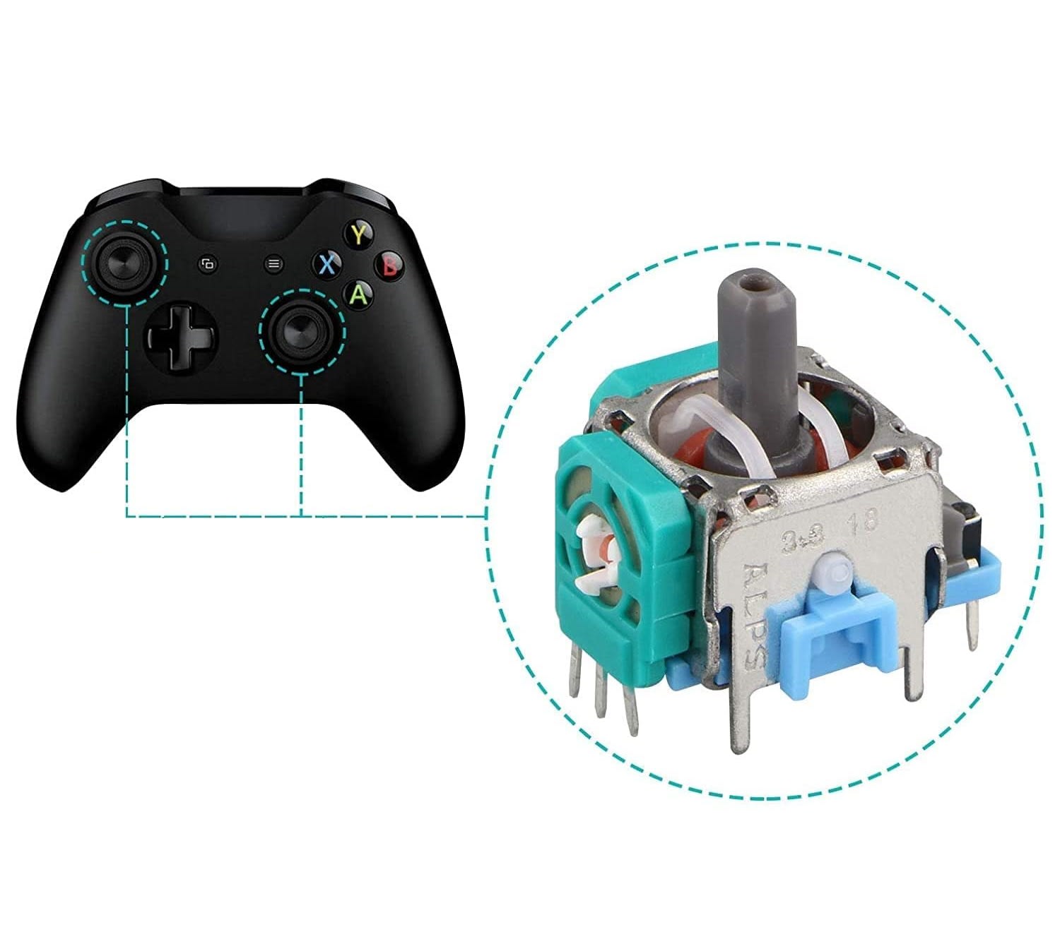 Cambio Análogo Joystick Xbox One | MELITRONICS Zona Gamer