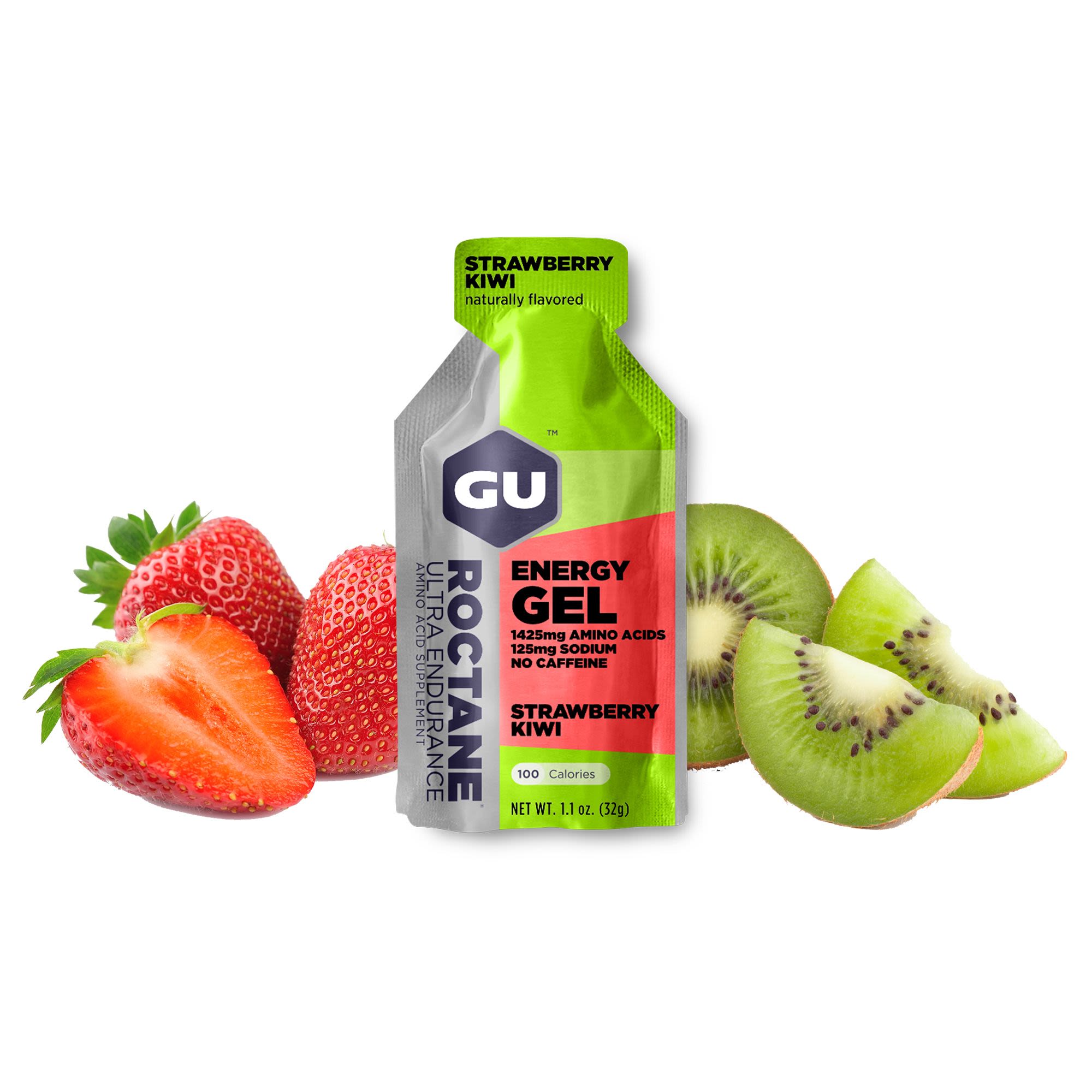 Gel - Gu Roctane - Strawberry Kiwi - Sin cafeína | Takano Store