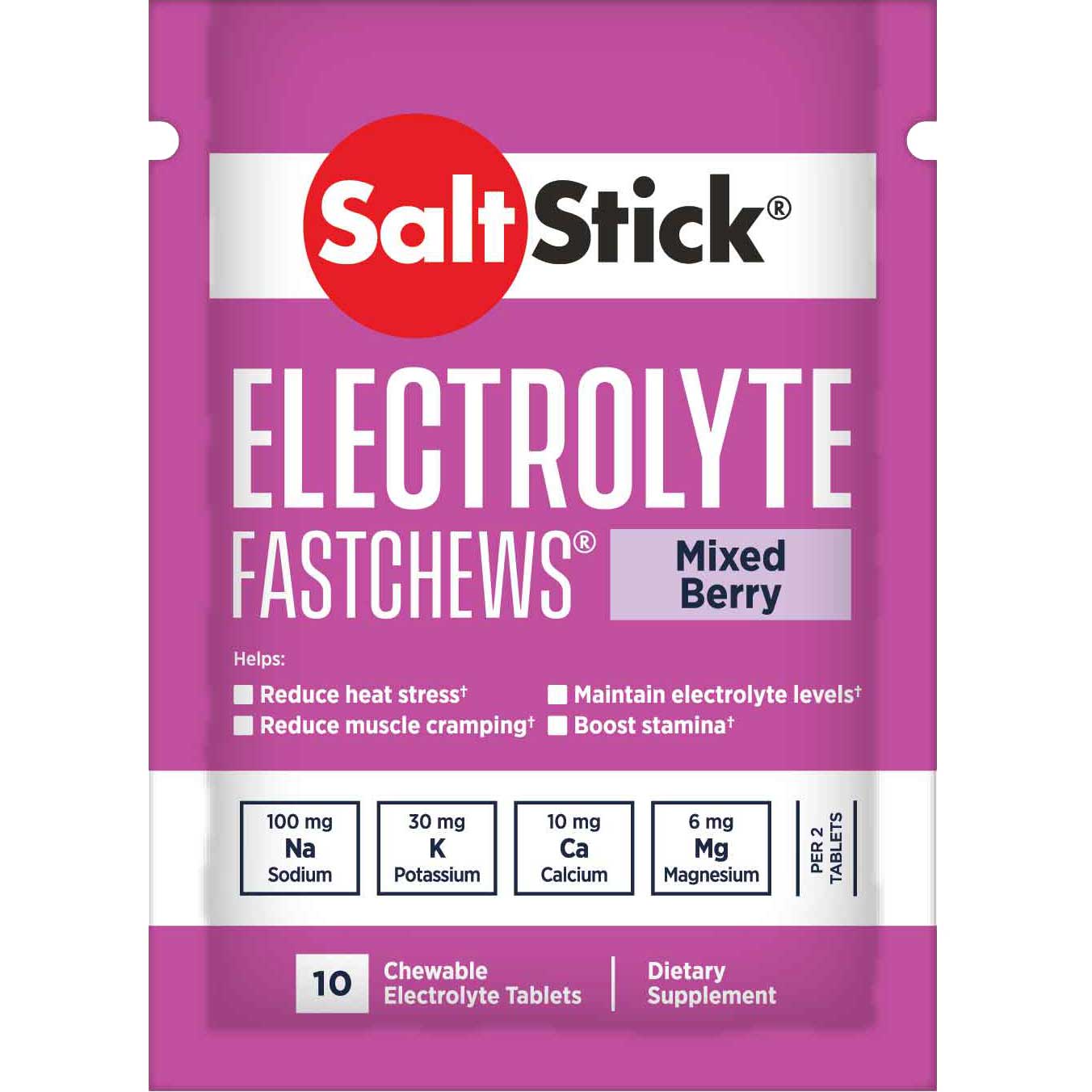 SaltStick - Pastillas de sal masticables/Fast Chews - Stick 10 tabletas ...