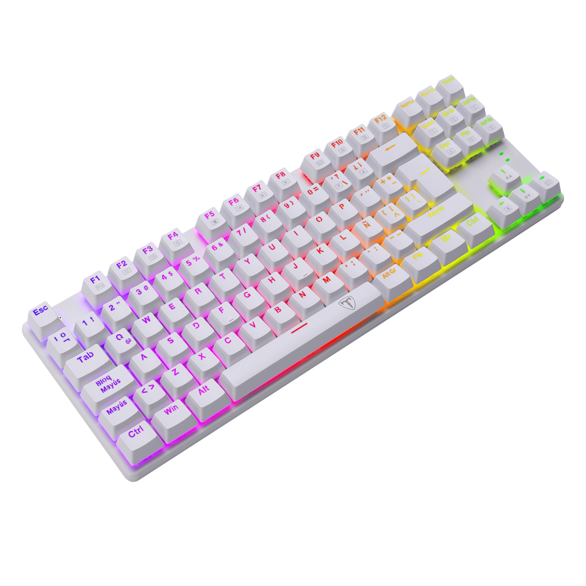 Teclado T-Dagger BORA WHITE RGB, Spanish | SSIMPORTS