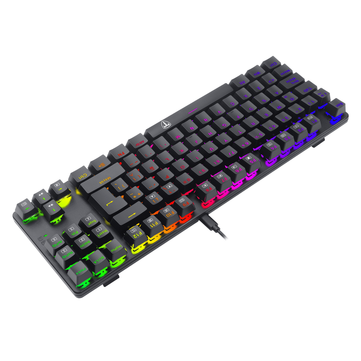 Teclado Mecánico Gamer T-Dagger BORA RGB T-TGK315-BL-SP Blue Switch | SSIMPORTS