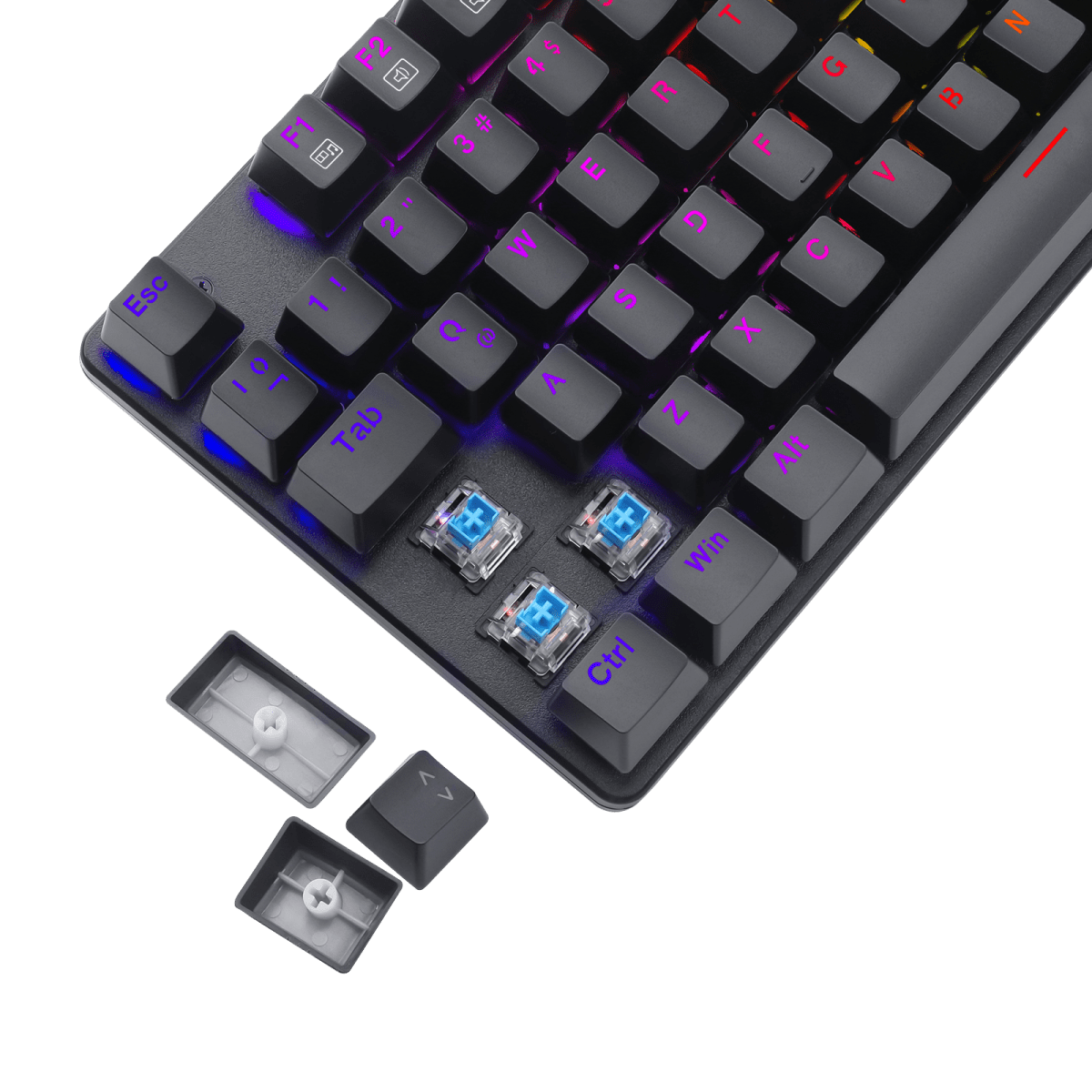 Teclado Mecánico Gamer T-Dagger BORA RGB T-TGK315-BL-SP Blue Switch | SSIMPORTS