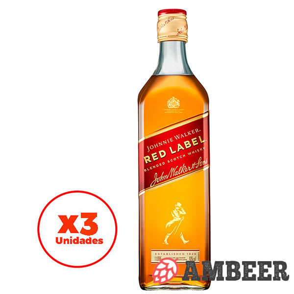 RED LABEL 1000 CC X 3 UNIDADES | AMBEER