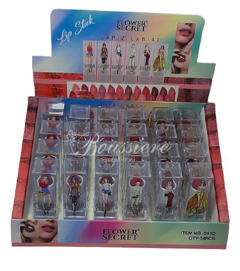 Labial con diseño FLOWER SECRET N-S01D | Distribuidora boussiere