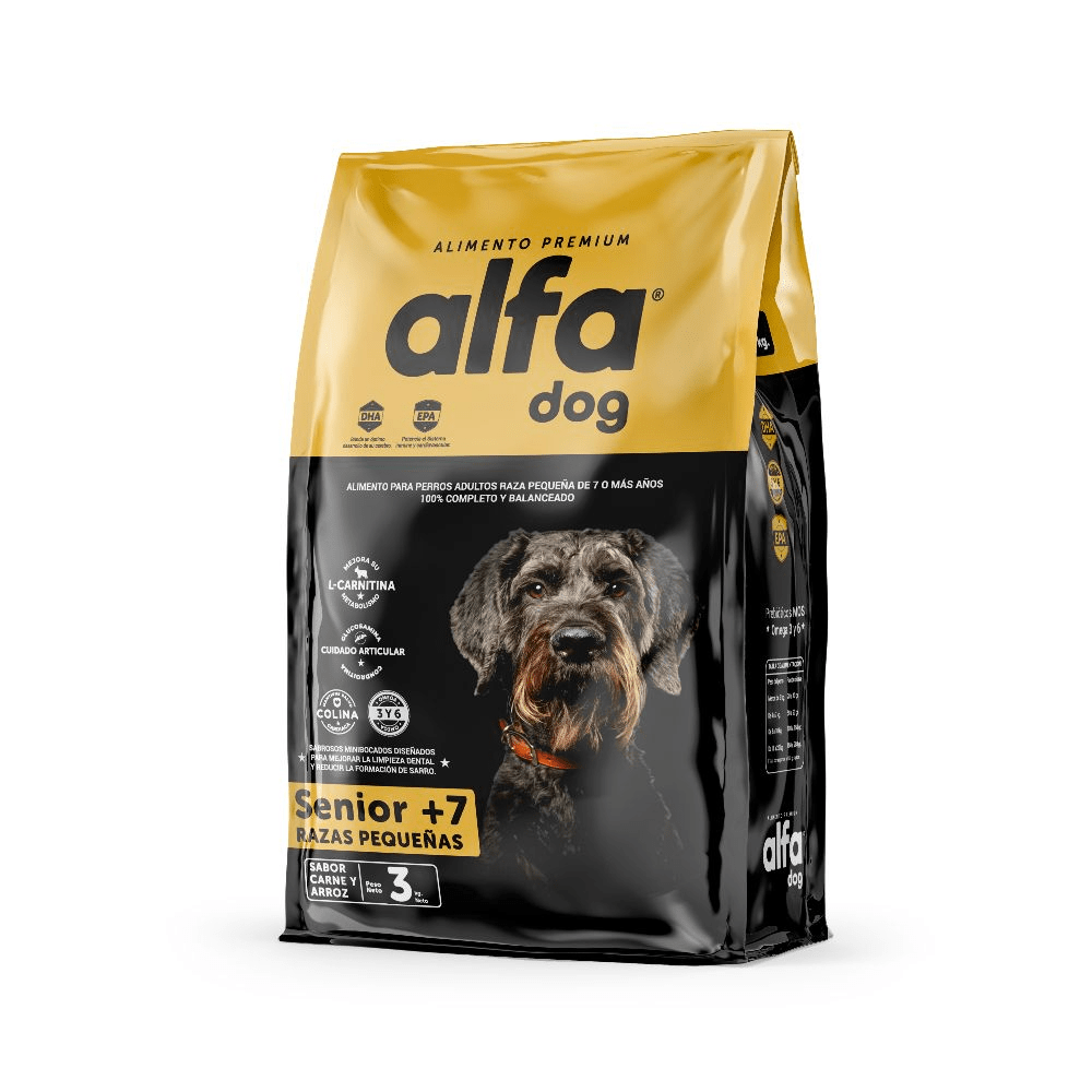 ALFA DOG PREMIUM SENIOR raza pequeña 10 kg | Arca de Noé | Tienda para ...