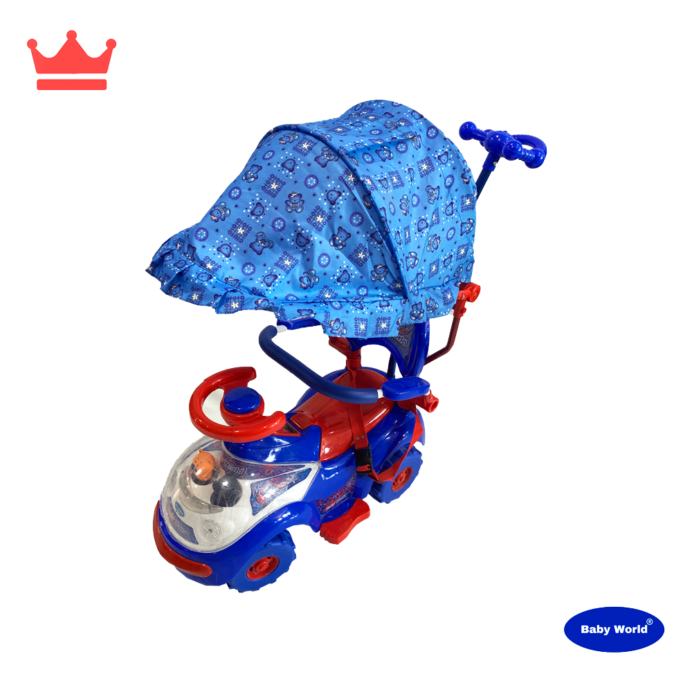 BUGGIE CARRITO DE ARRASTRE CON GUIADOR Y TAPASOL BABY WORLD BW-046B ...