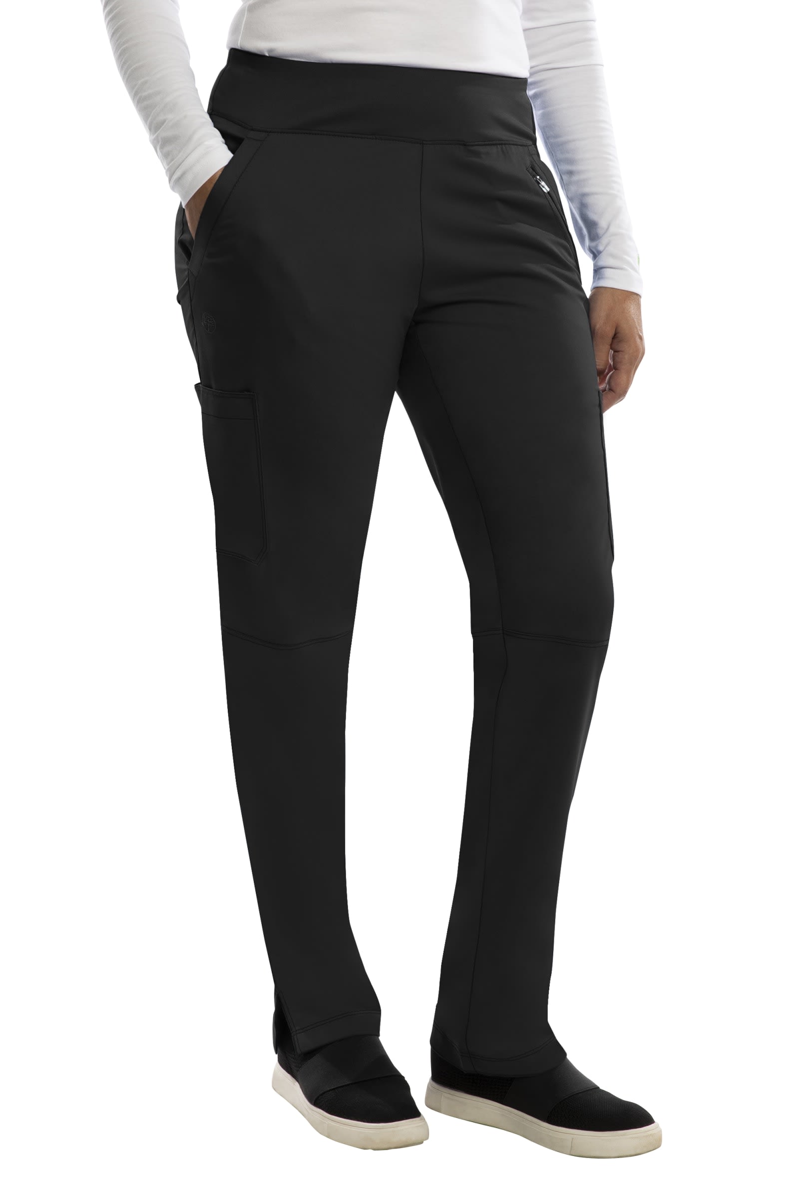 Pant Mujer Healing Hands 9134T Negro | Uniformes Clinicos Golden Blaze