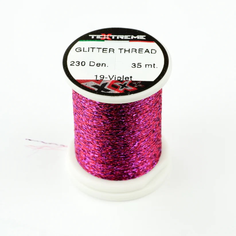 Hilo GLITTER THREAD Textreme - 230 den Violet | Ona Fly Fishing