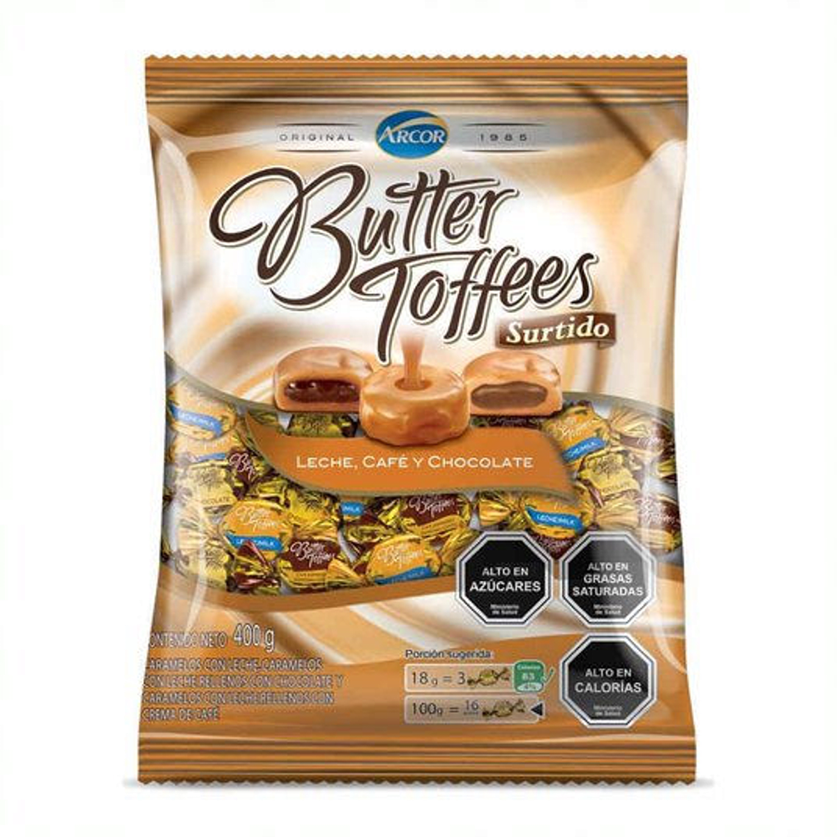BUTTER TOFFEES 350GR SURTIDOS ARCOR | Don Nolo Tienda