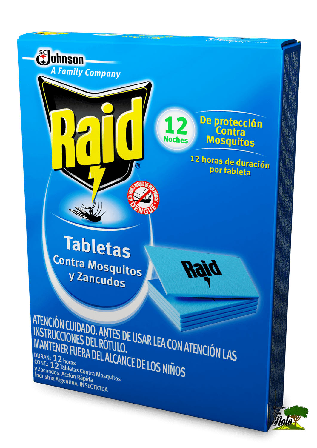 TABLETAS RAID 12u | Don Nolo Tienda