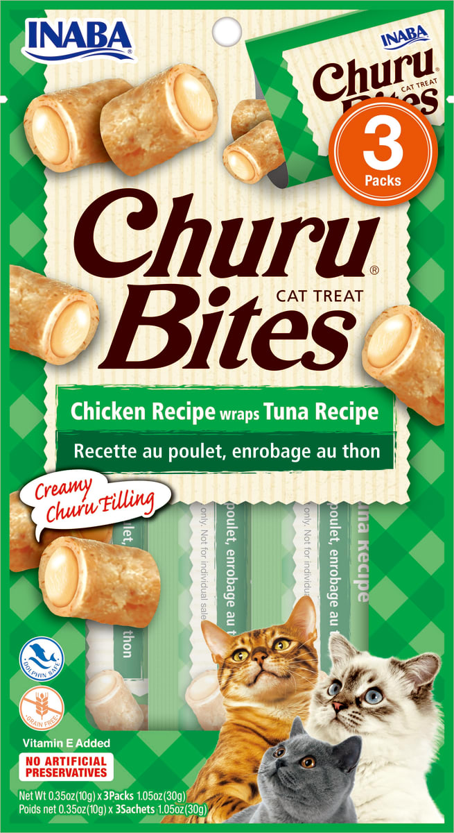 CHURU BITES CHICKEN RECIPE WRAPS TUNA | GoPetChile