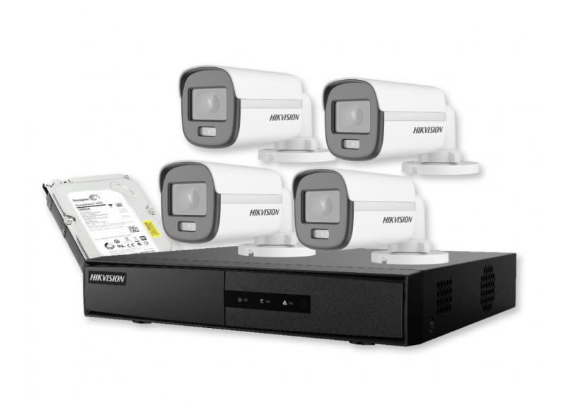 Kit Analogo ColorVu 1080P DVR 4CH 4Bala + 1TB Video Hikvision | KAPS ...