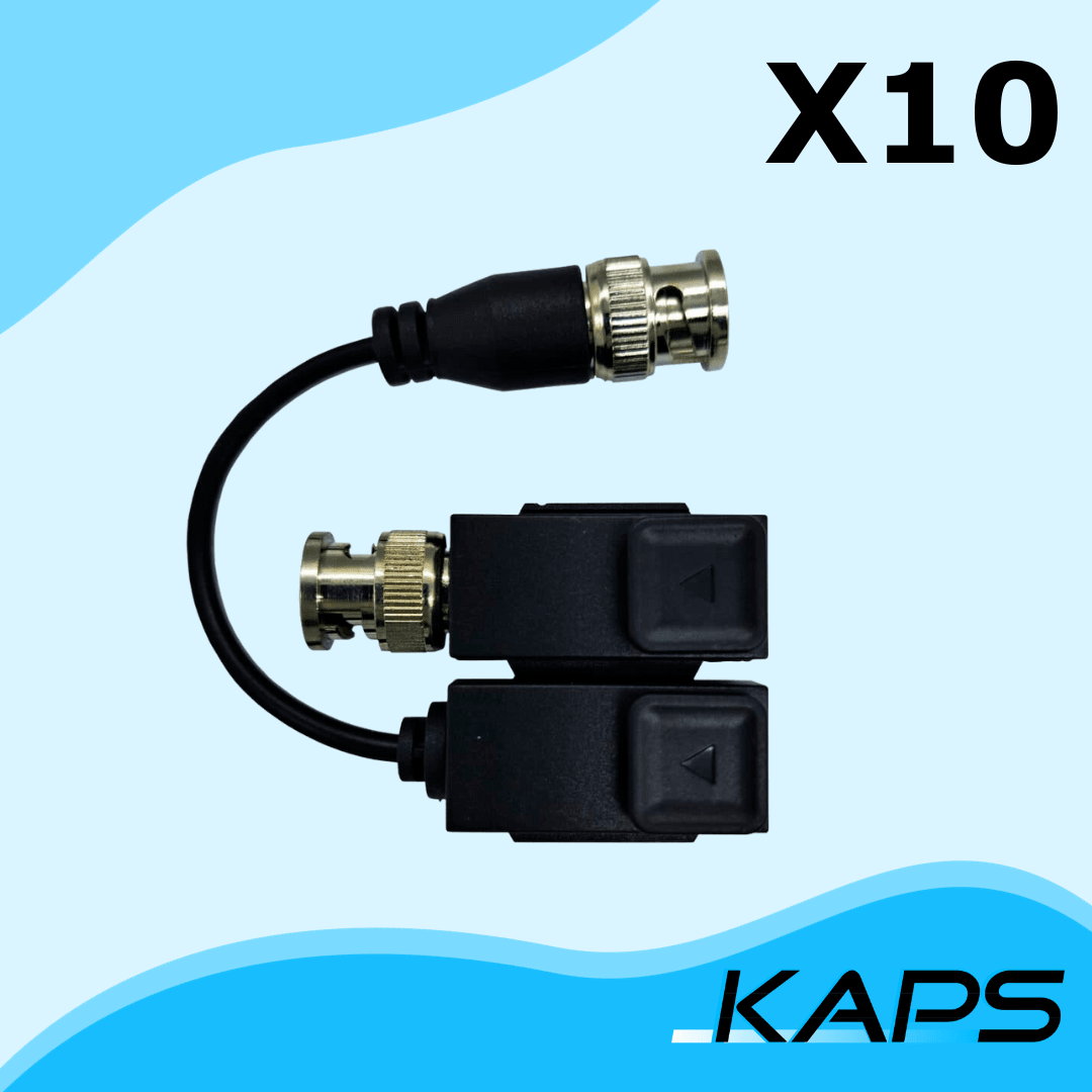 CAJA 10 BALUN HIK 4K | KAPS Camaras de Seguridad Redes Alarmas Tecnología
