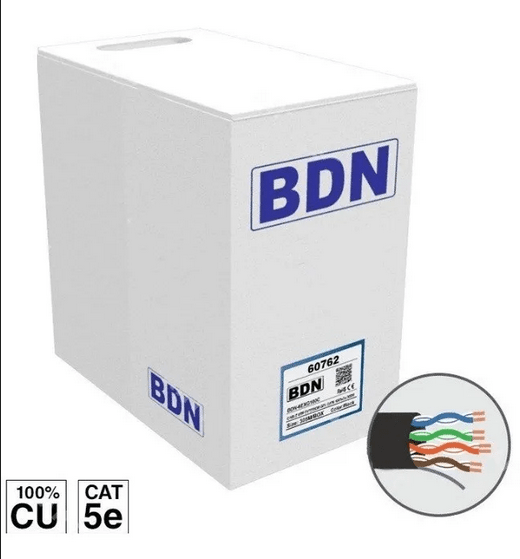 CABLE UTP EXTERIOR CAT5 BDN COBRE BDN | KAPS Camaras de Seguridad Redes Alarmas Tecnología