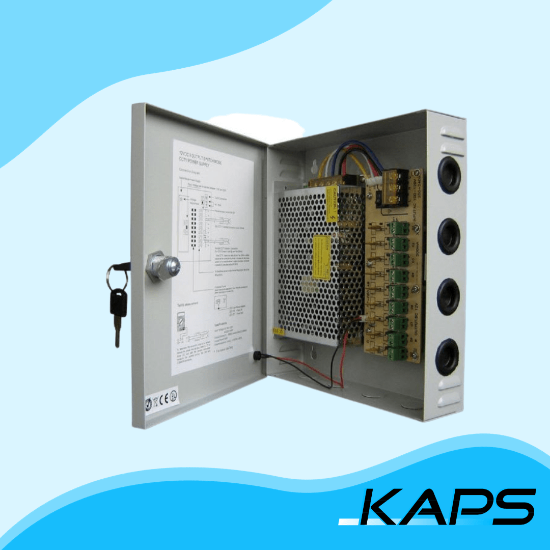 FUENTE DE PODER CCTV 12V 10A 9CH | KAPS Camaras de Seguridad Redes ...