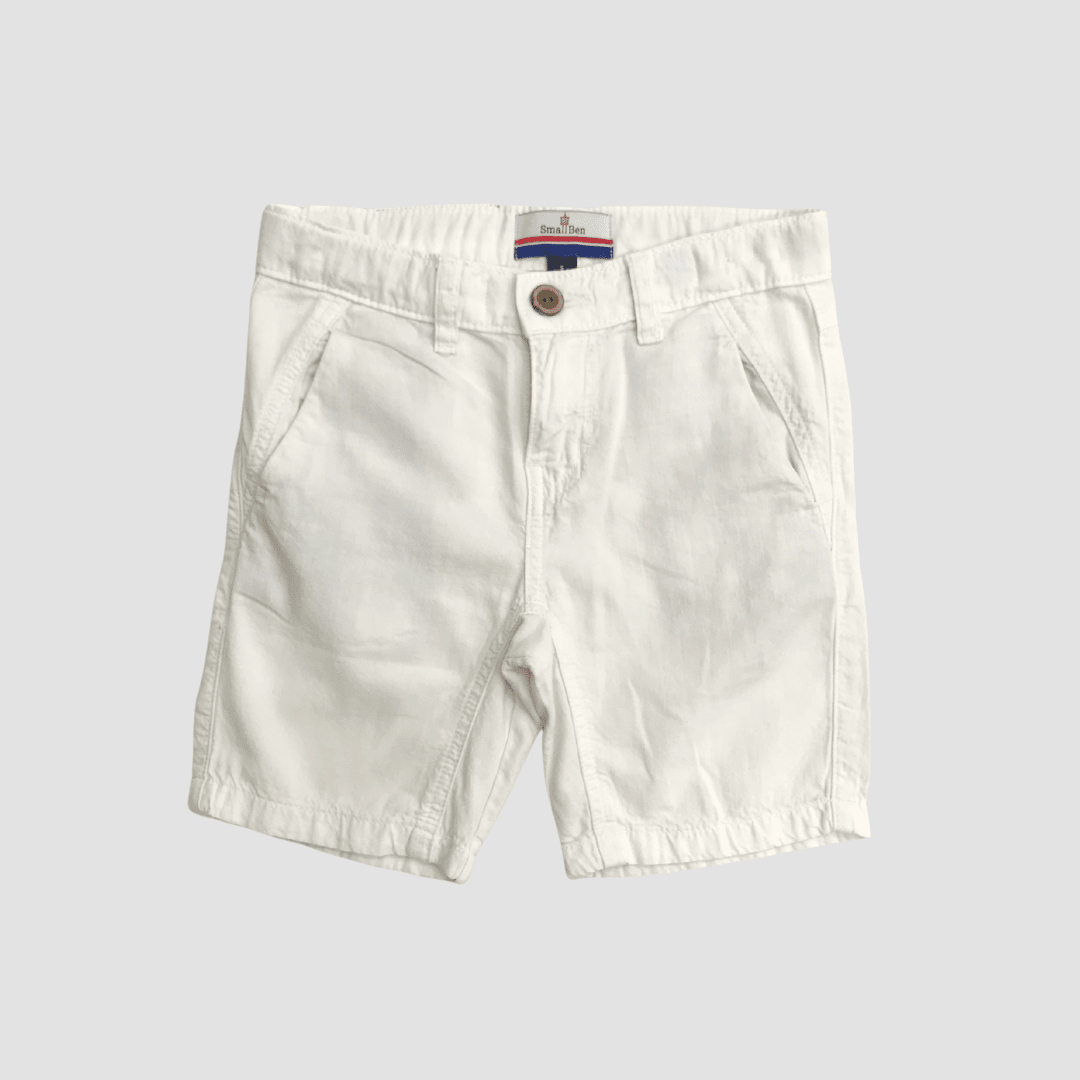 Short Bruno Blanco | Small Ben | Tienda de Ropa para Niños y Niñas