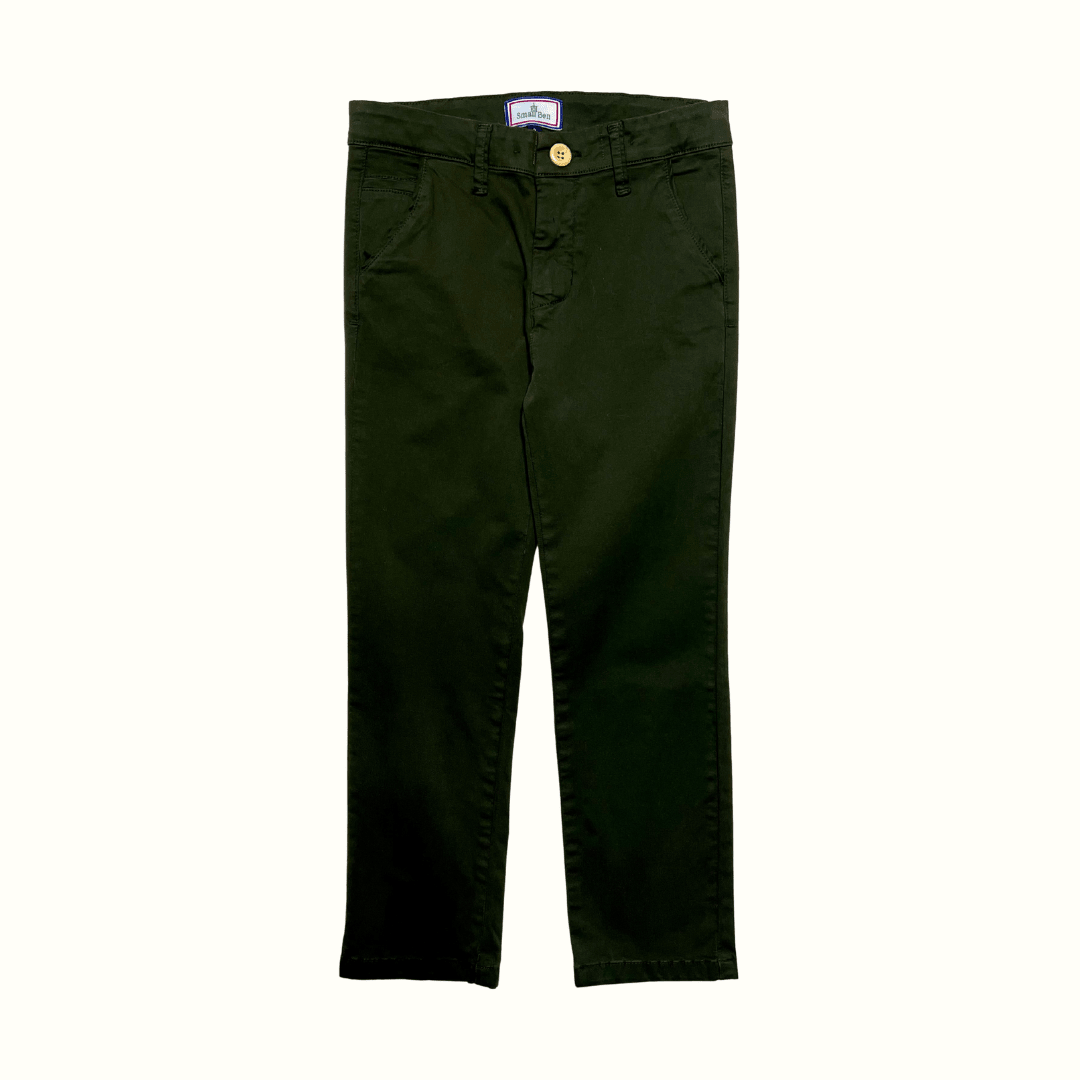 Pantalon Drill Emilio Verde | Small Ben | Tienda de Ropa para Niños y Niñas