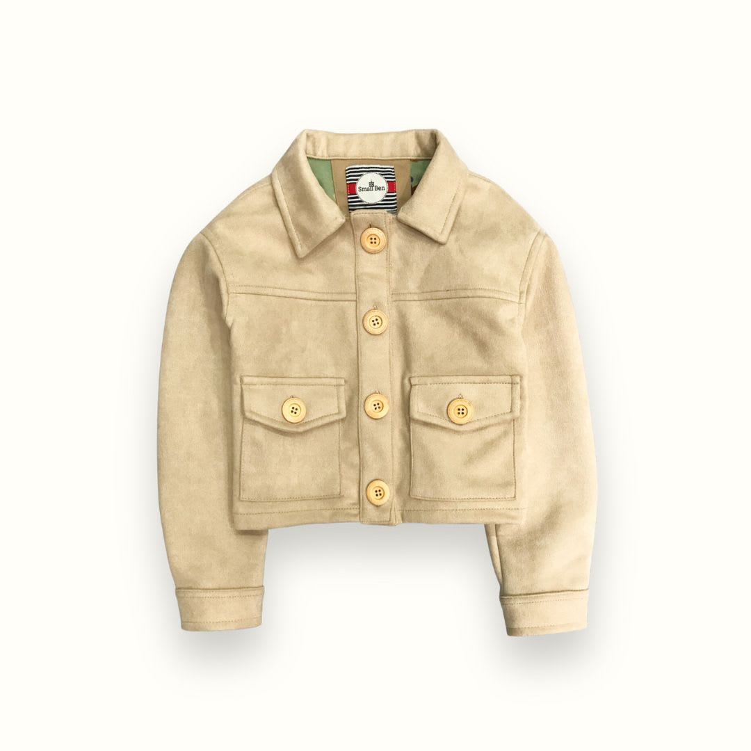 Casaca Floral Beige | Small Ben | Tienda de Ropa para Niños y Niñas