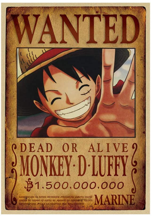 POSTER LUFFY NUEVA RECOMPENSA ONE PIECE | Apricot