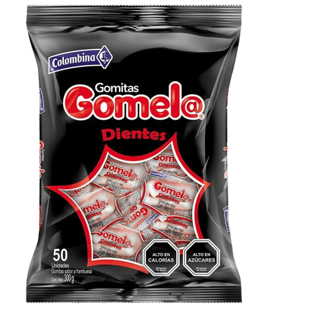 GOMELA FIGURA DIENTES 50 UND. | Confitería Avimax