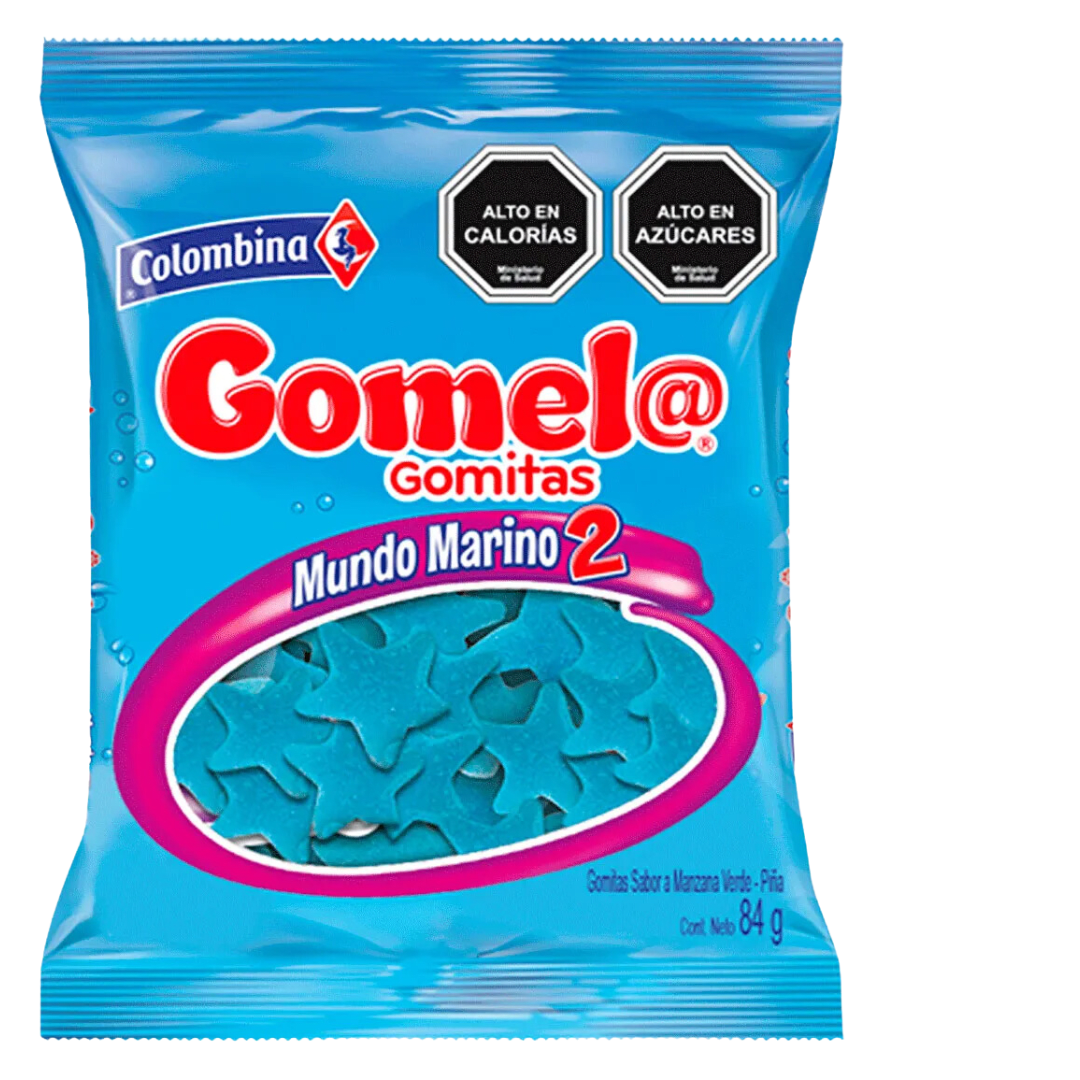 GOMELA MUNDO MARINO 80 GR. | Confitería Avimax