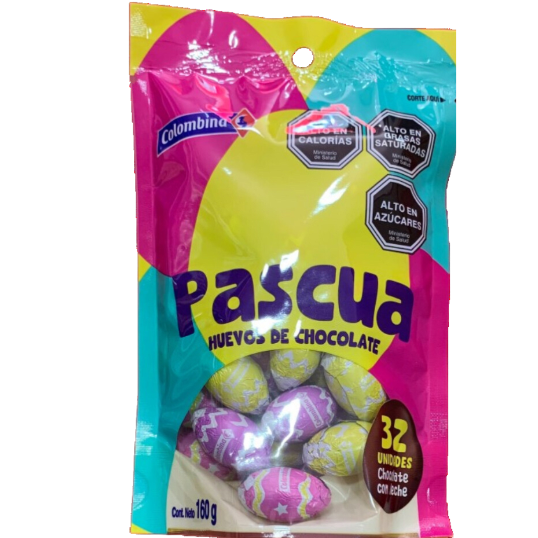 COLOMBINA HUEVOS DE CHOCOLATE DOYPACK 32UND | Confitería Avimax