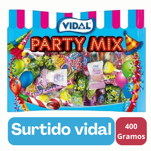 CARAMELO SURTIDO VIDAL PARTY MIX 400 GR. | Confitería Avimax