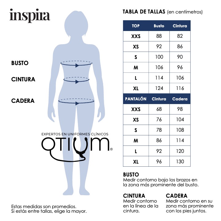 Pantalón Clínico Mujer Inspira IP042A Azul Marino NAV | OTIUM ...