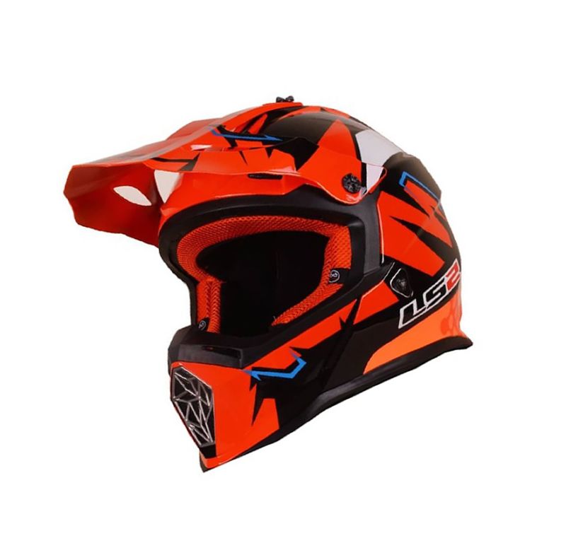 CASCO LS2 MX 437 FAST EXPLOSIVE NARANJO | MR7 - Cascos, agv, motos