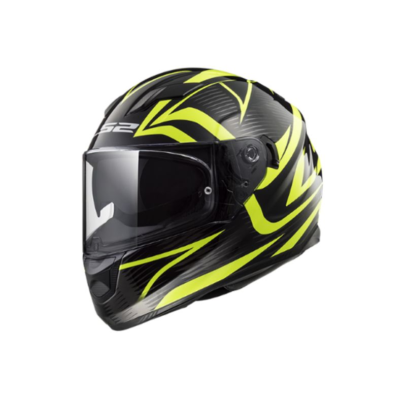 CASCO LS2 FF 320 EVO JINK NEGRO AMARILLO MATE | MR7 - Cascos, agv, motos