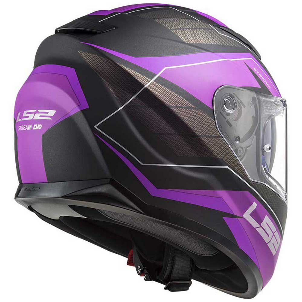 CASCO LS2 FF 320 STREAM EVO MERCURY TITANIUM MORADO MATTE | MR7 ...
