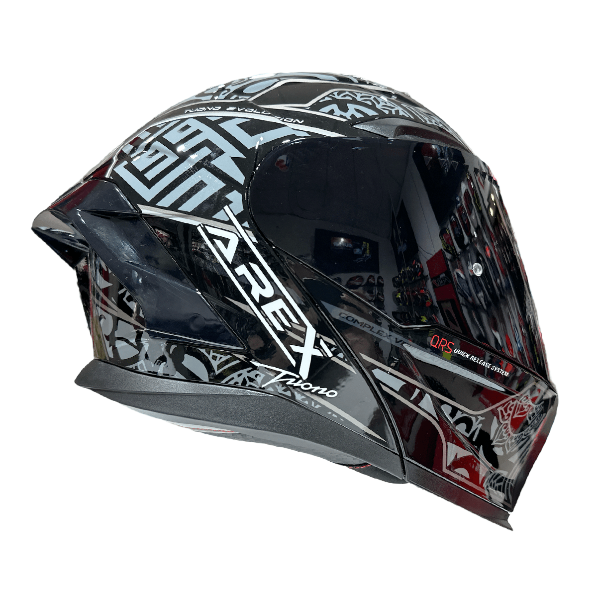 CASCO ABATIBLE AREX MR-903 EDGE NEGRO GRIS | Importadora Mr7