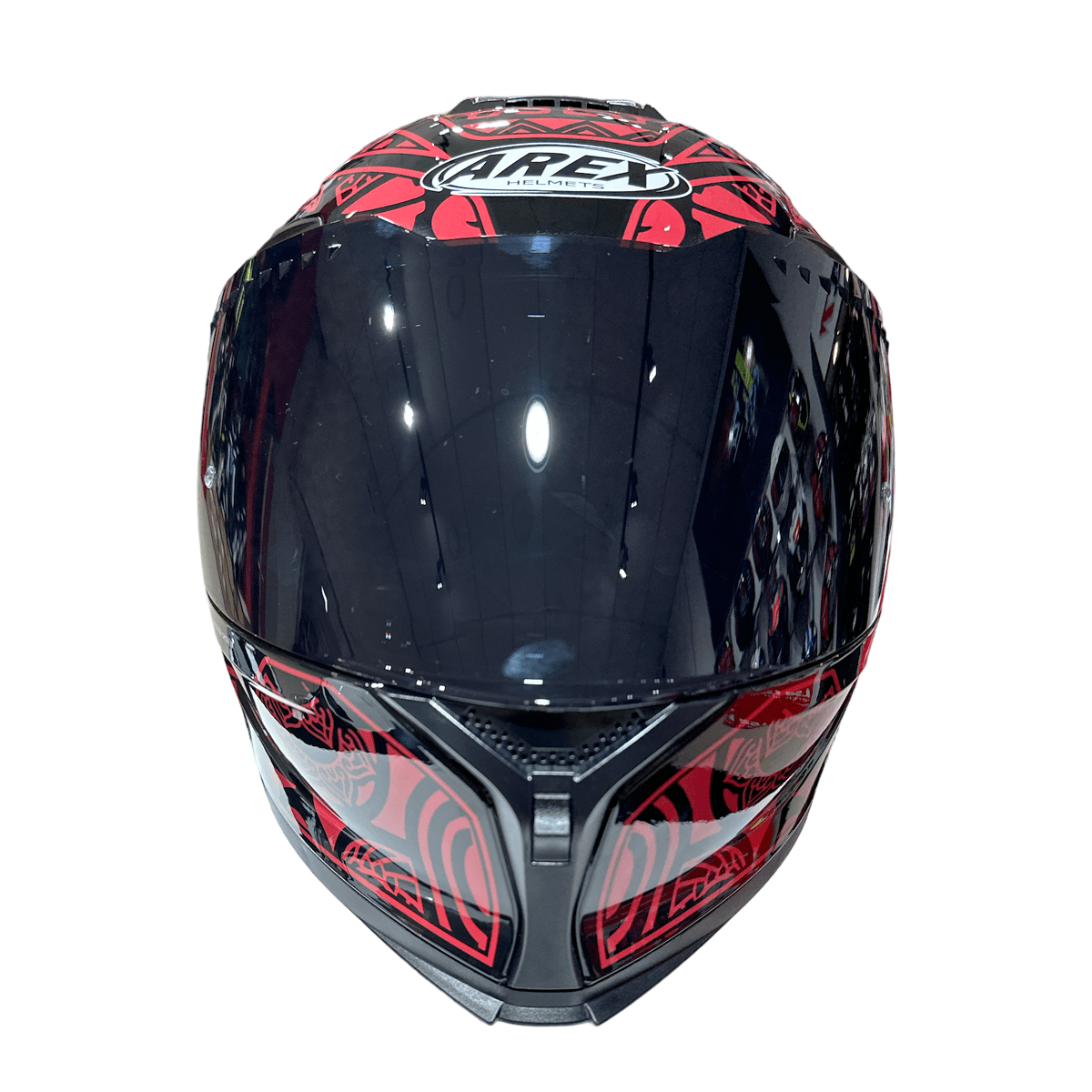 CASCO ABATIBLE AREX MR-903 EDGE NEGRO ROJO | Importadora Mr7