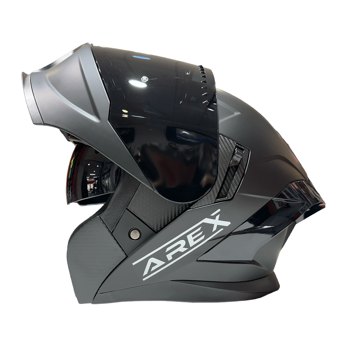 CASCO ABATIBLE AREX MR-903 NEGRO MATTE | mr7b2b
