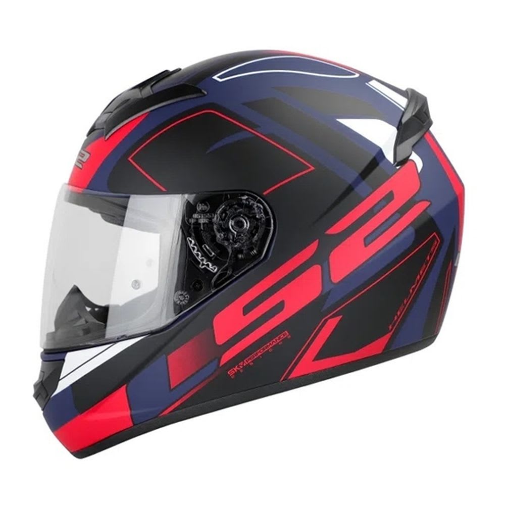 CASCO LS2 FF 352 CYPRESS AZUL MARINO ROJO | MR7 - Cascos, agv, motos