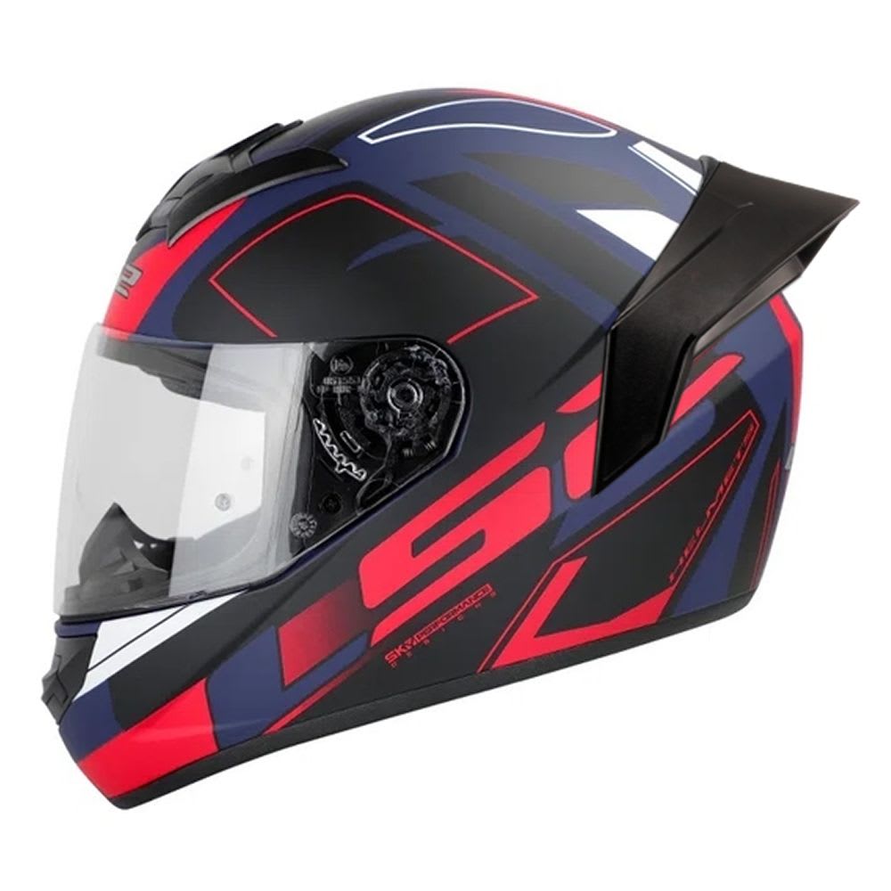 CASCO LS2 FF 352 EVO CYPRESS AZUL ROJO MATTE | MR7 - Cascos, agv, motos