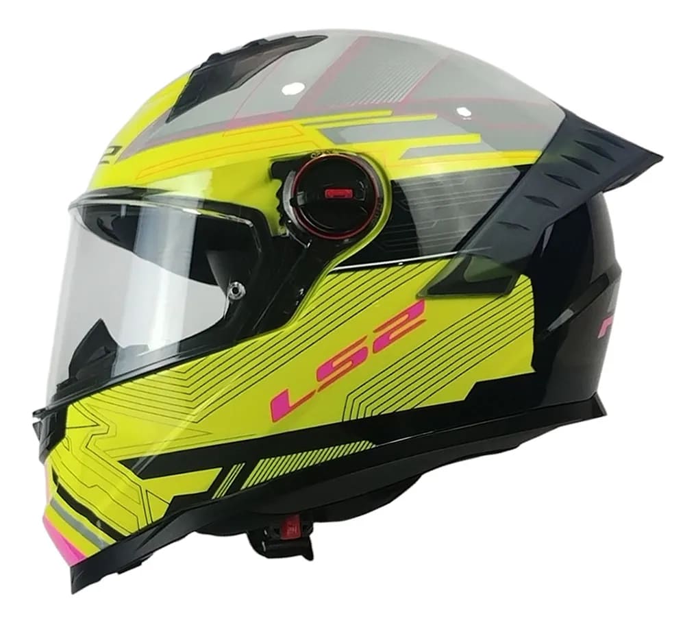 CASCO LS2 FF816 COSMOS DIGITAL HI-VIS YELLOW GREY PINK | MR7 - Cascos ...