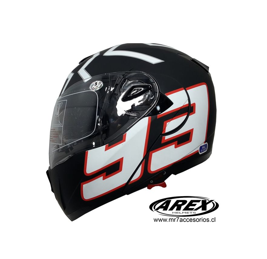 CASCO AREX ABATIBLE MR 701 GRAPHIC 93 | MR7 - Cascos, agv, motos