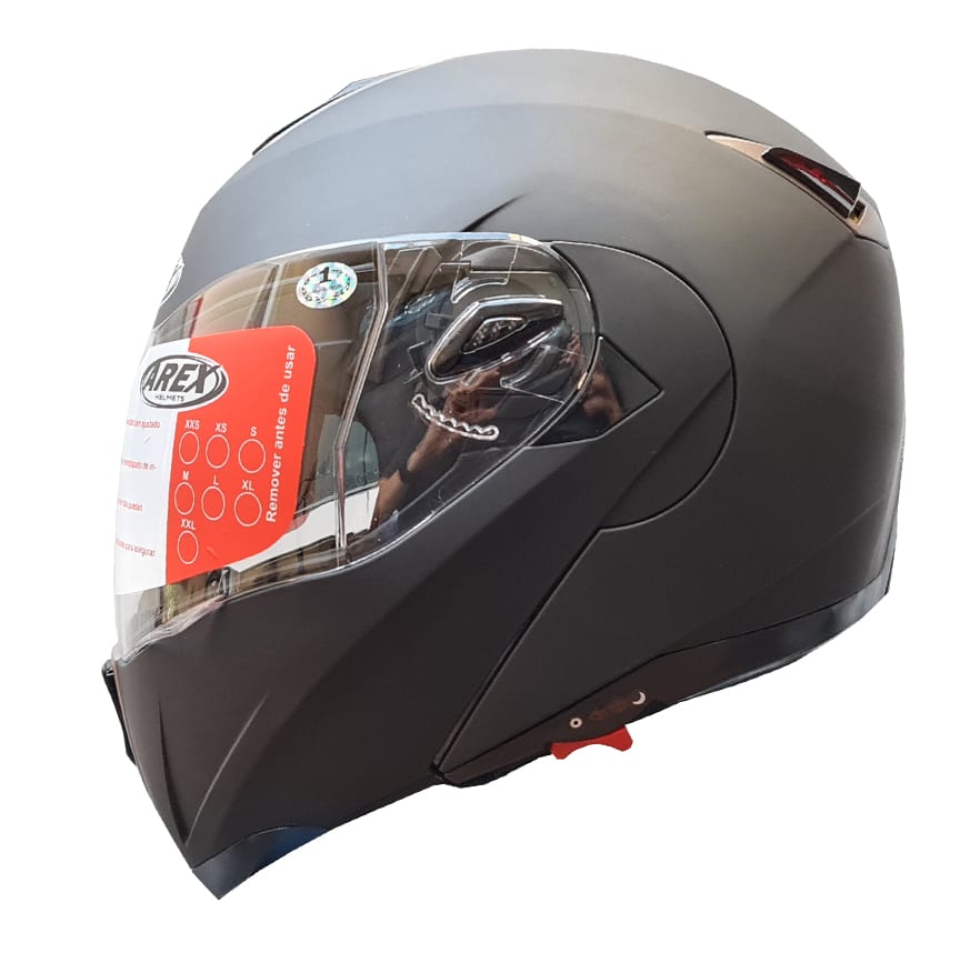 CASCO AREX ABATIBLE MR 701 NEGRO MATE | MR7 - Cascos, agv, motos